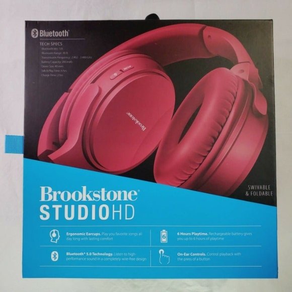 Brookstone | Headphones | Brookstone Studio Hr Wireless Headphones ...